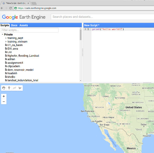 Làm Quen Với GEE và Tìm Hiểu Về Dữ Liệu – Open Geo Blog