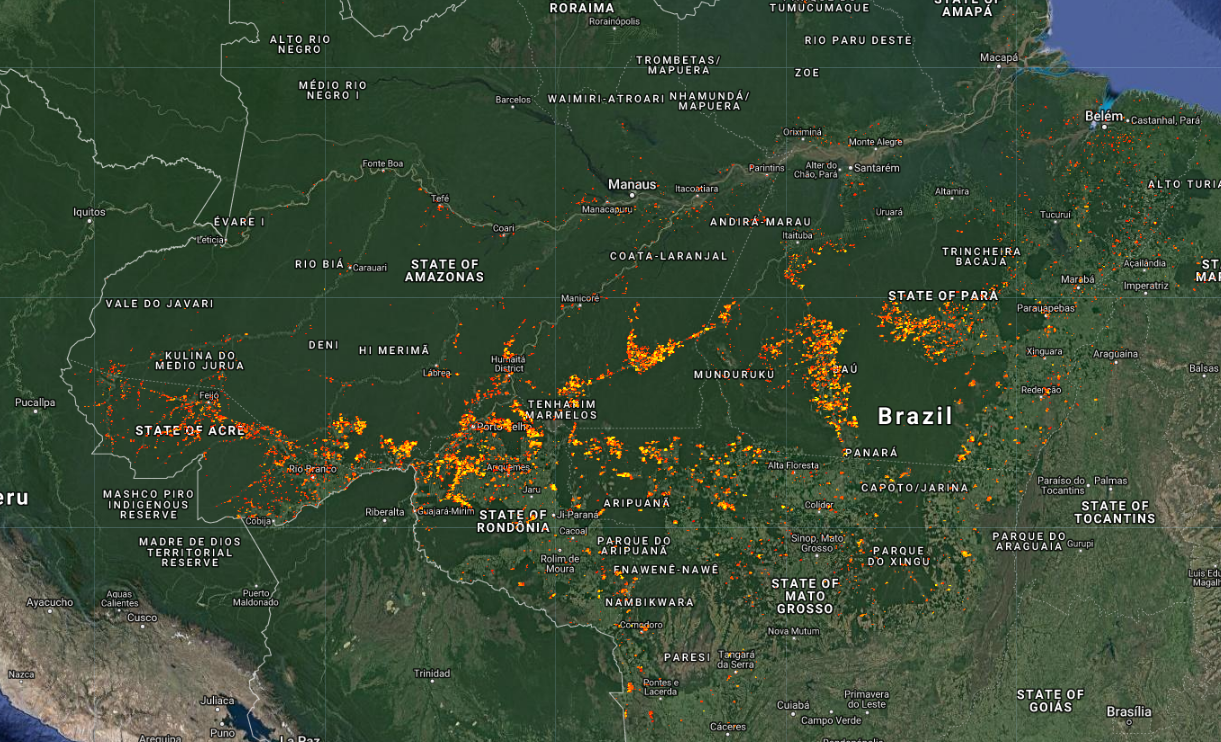 Amazon fires from FIRMS – Open Geo Blog