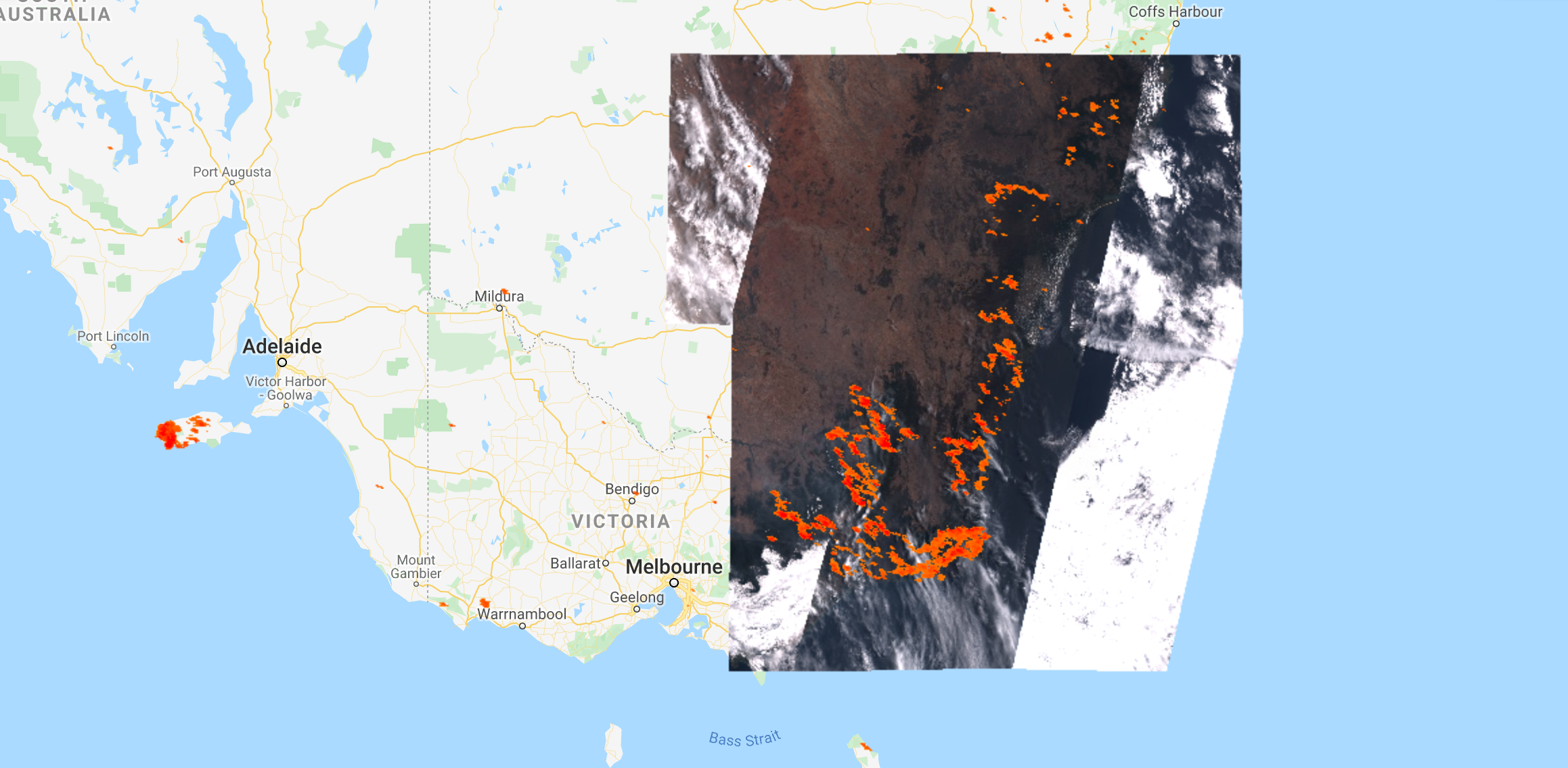 Australian wildfires from space – Open Geo Blog