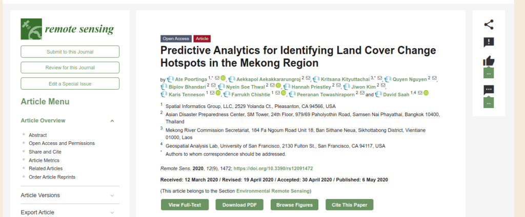 mapping deforestation using predictive analytics – Open Geo Blog